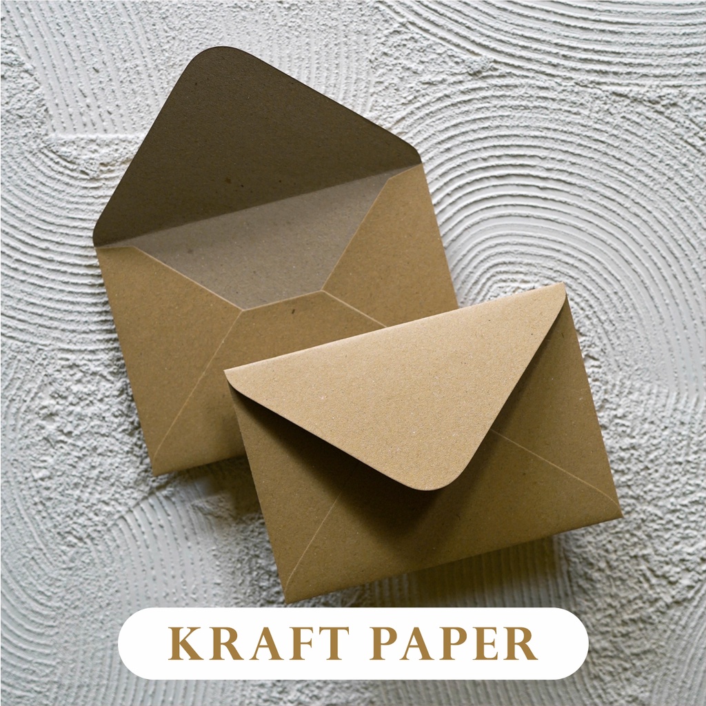 Kraft paper envelope (rustic envelope) | Shopee Philippines