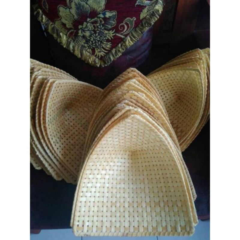Pincuk pecel Plate Woven Bamboo Bamboo, Crafts, Culinary Souvenirs ...
