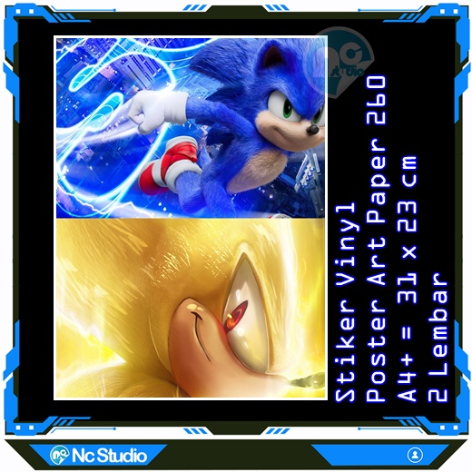 Poster Sticker sonic the hedgehog sega movie fanart art amy rose boom ...