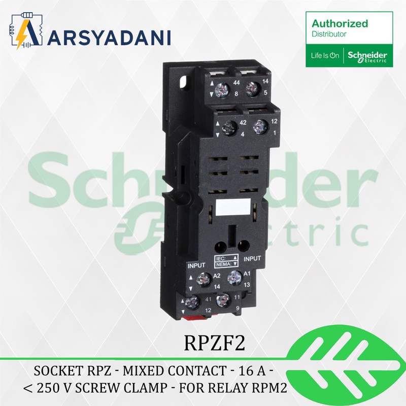 Schneider socket Relay RPZF2 for RPM2 Relay - RPZF2 | Shopee Philippines