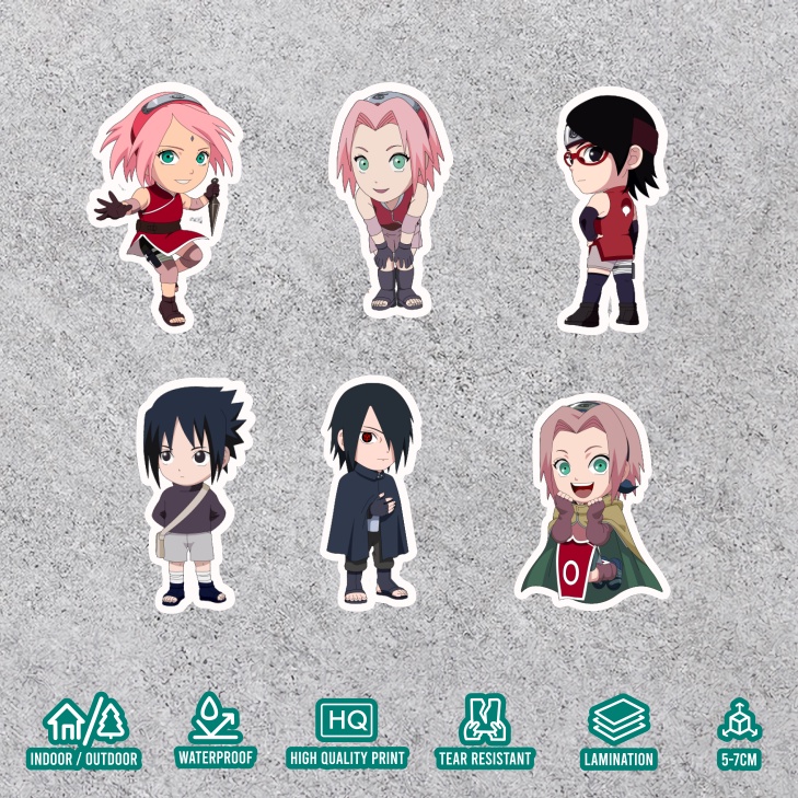 Sticker Pack Anime NARUTO BORUTO Character Laptop Sticker Pack | Shopee ...