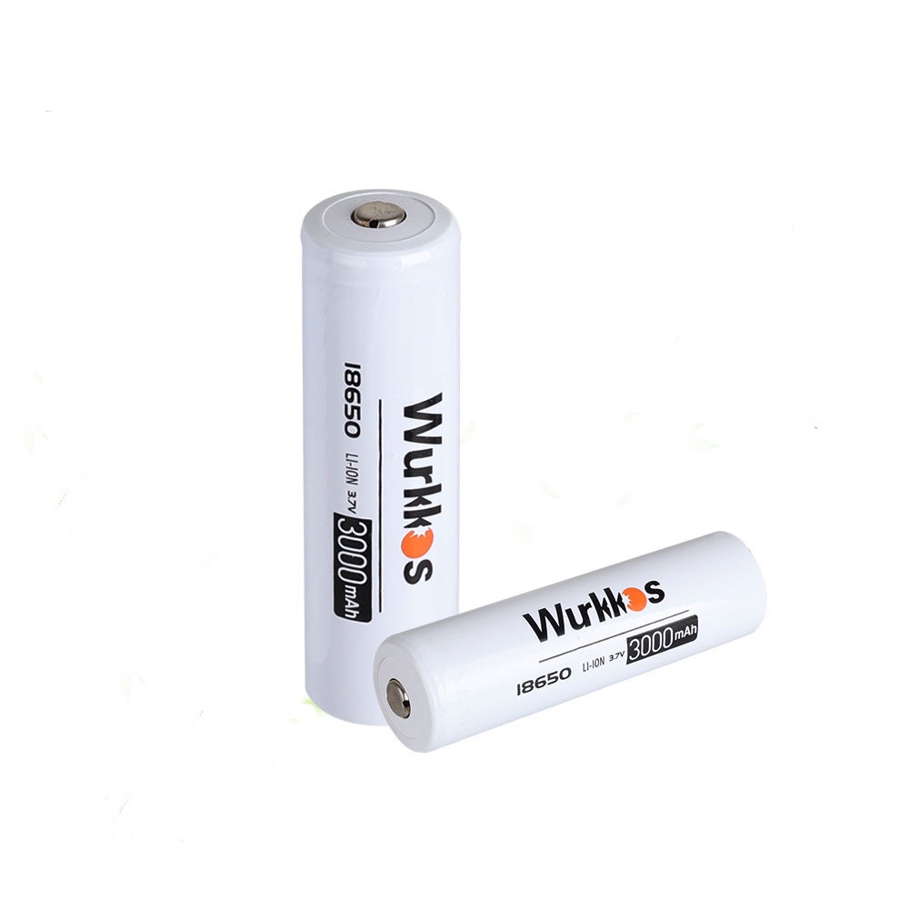 Wurkkos 18650 3000mAh battery discharge 3.7V HD battery NCR18650B rechargeable 18650 for torch ...