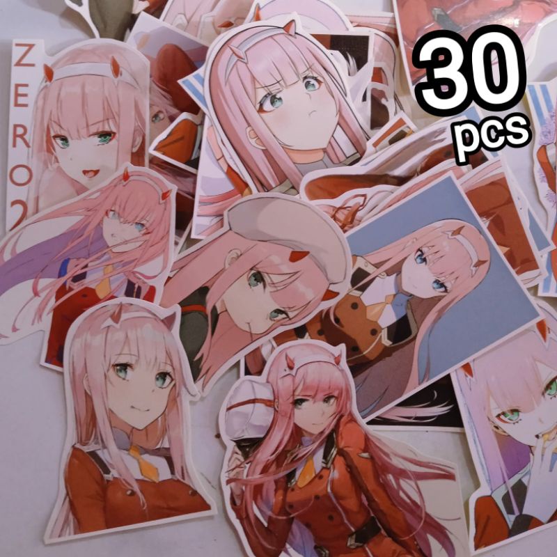 Zero Two Anime Darling in the Franxx Sticker Waifu | Shopee Philippines