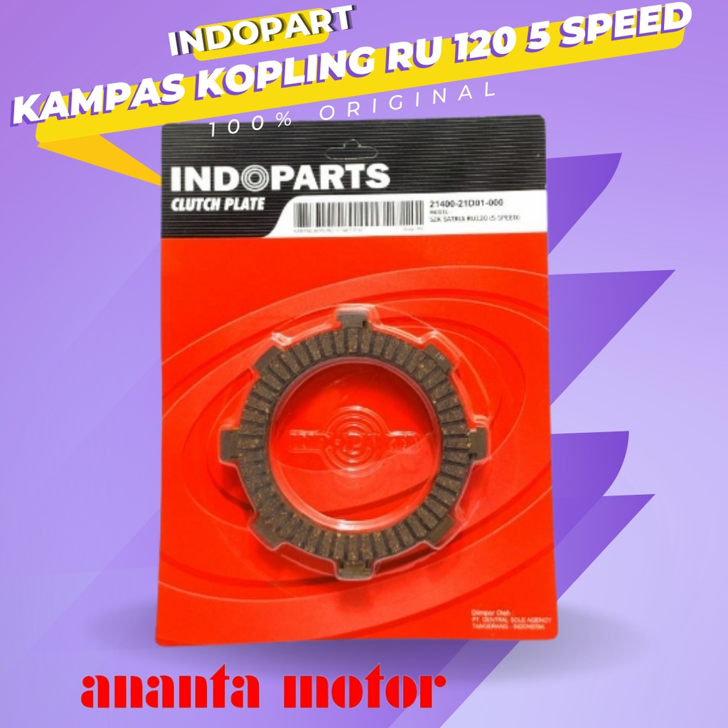 Satria 2 Stroke 5 SPEED INDOPARTS ORIGINAL Clutch Plate SATRIA 2T 5 ...