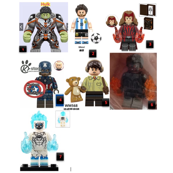 New L*GO rare edition brick bootleg minifigure Naruto starwars ...