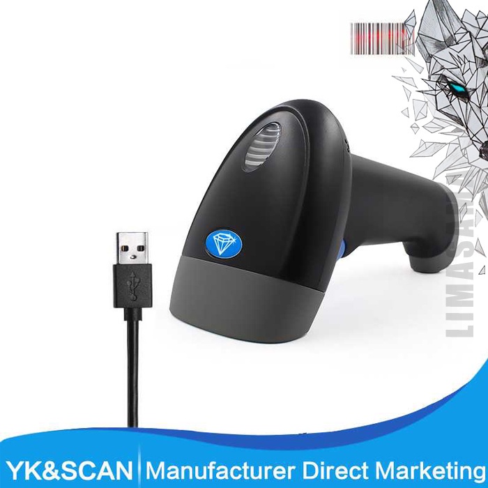 Usb Barcode Scanner Store Cashier Scan Code Scanning Reader Handheld 2D ...