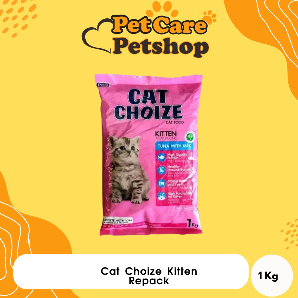 Cat Choize Kitten Repack Cat Food 1 kg | Shopee Philippines