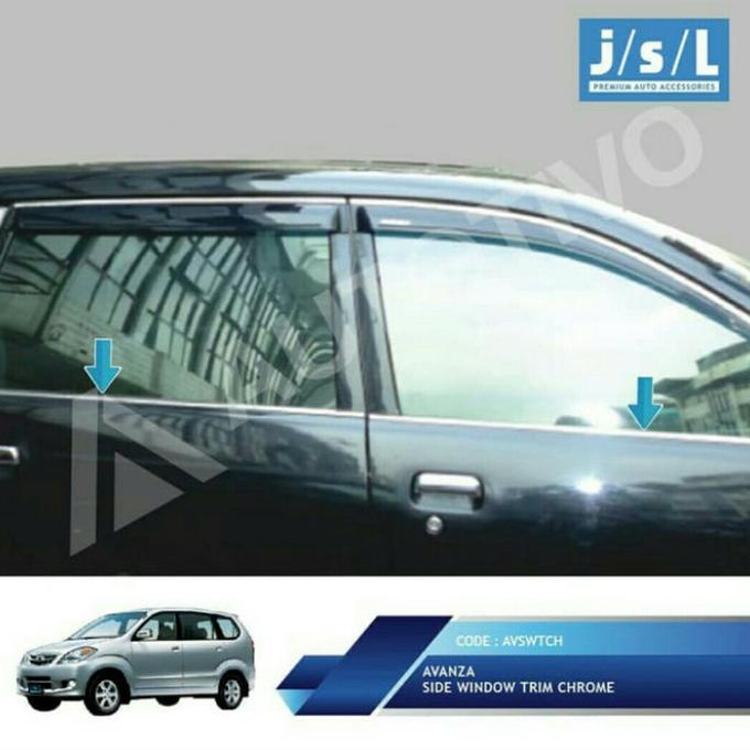List Of chrome Avanza Xenia side Glass 2006-2011 side window trim chrom ...