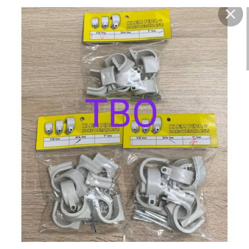 PVC Pipe Clamps and Concrete Nails, Pipe Clamps set of Concrete Nails ...