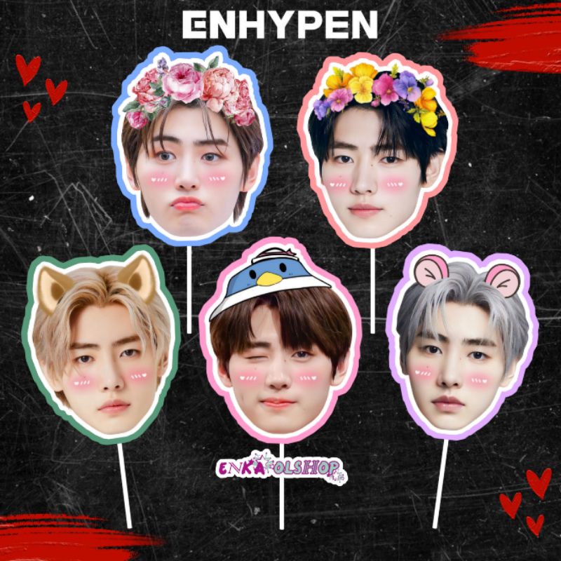 Face FAN/ENHYPEN FACE FAN: SUNGHOON handfan, kpop FAN, character FAN ...