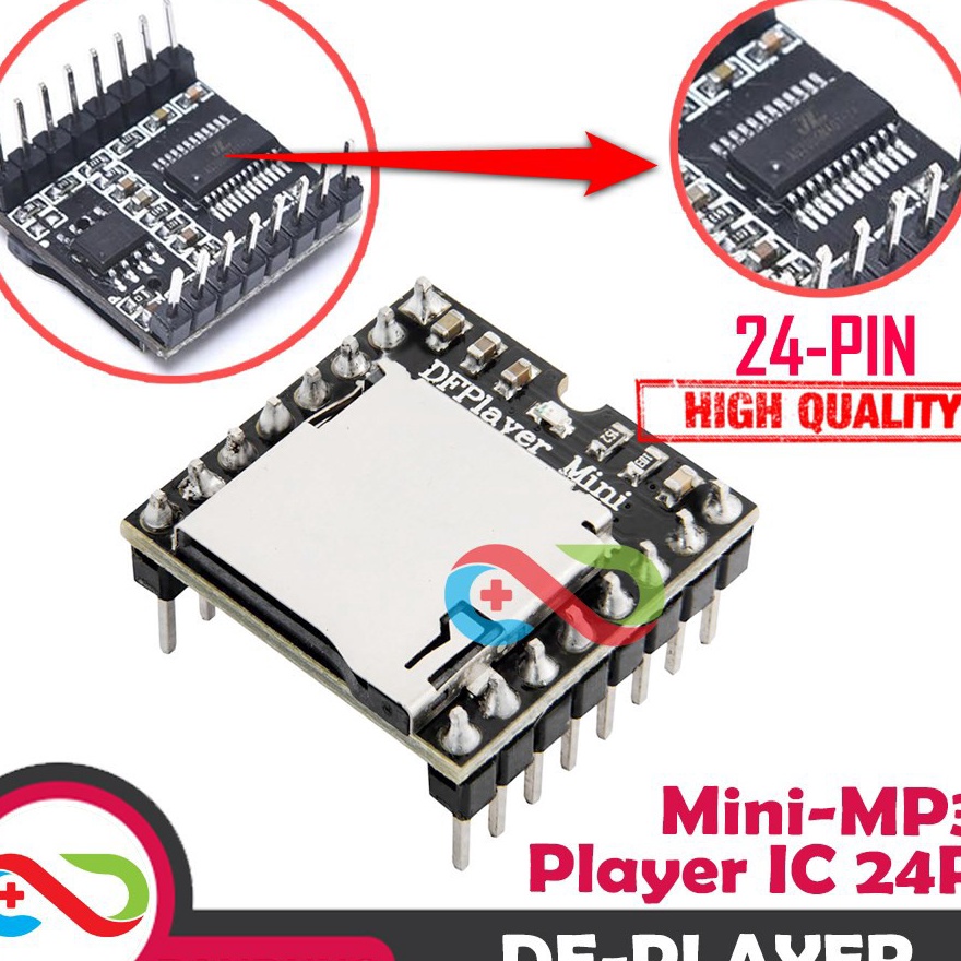 Vii 7482 DFPLAYER DFPLAYER DF PLAYER MINI MP3 PLAYER MODULE FOR ARDUINO ...