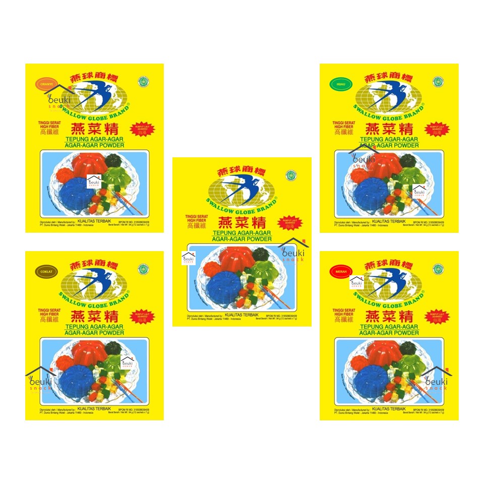 Original Swallow Globe Brand Agar Jelly Powder | Shopee Philippines