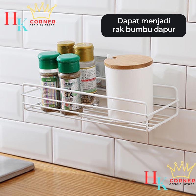 Hk Square Shelf Bathroom Or Kitchen Multipurpose Storage Rack Hanging ...