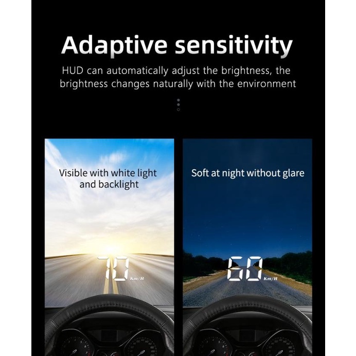 M3 Hud Obd2 Projection Dashboard Display Speedometer Car Glass Head Up ...