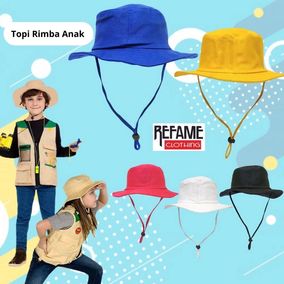 Shopee MALL Bucket Hat Jungle Rope Boys Girls Age 1 2 3 4 5 6 7 8 9 10 ...