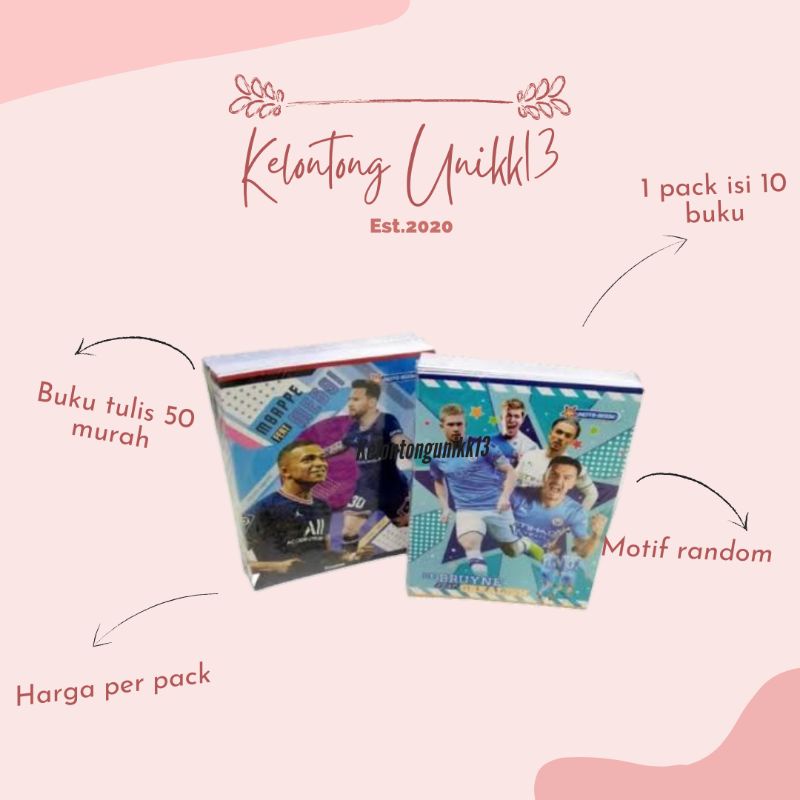 MERAH 50 SHEET AL/LA/SUKHOI/MERAK RED NOTEBOOK / NOTEBOOK | Shopee ...