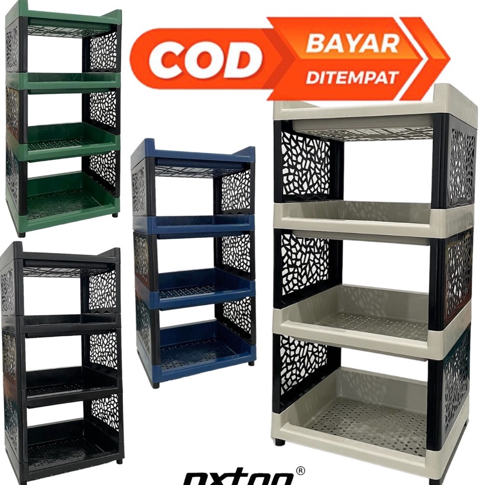 TRUSTED PXTON YOYO RACK / Wheeled Multi-Purpose Shelf / PLASTIC SHELF ...