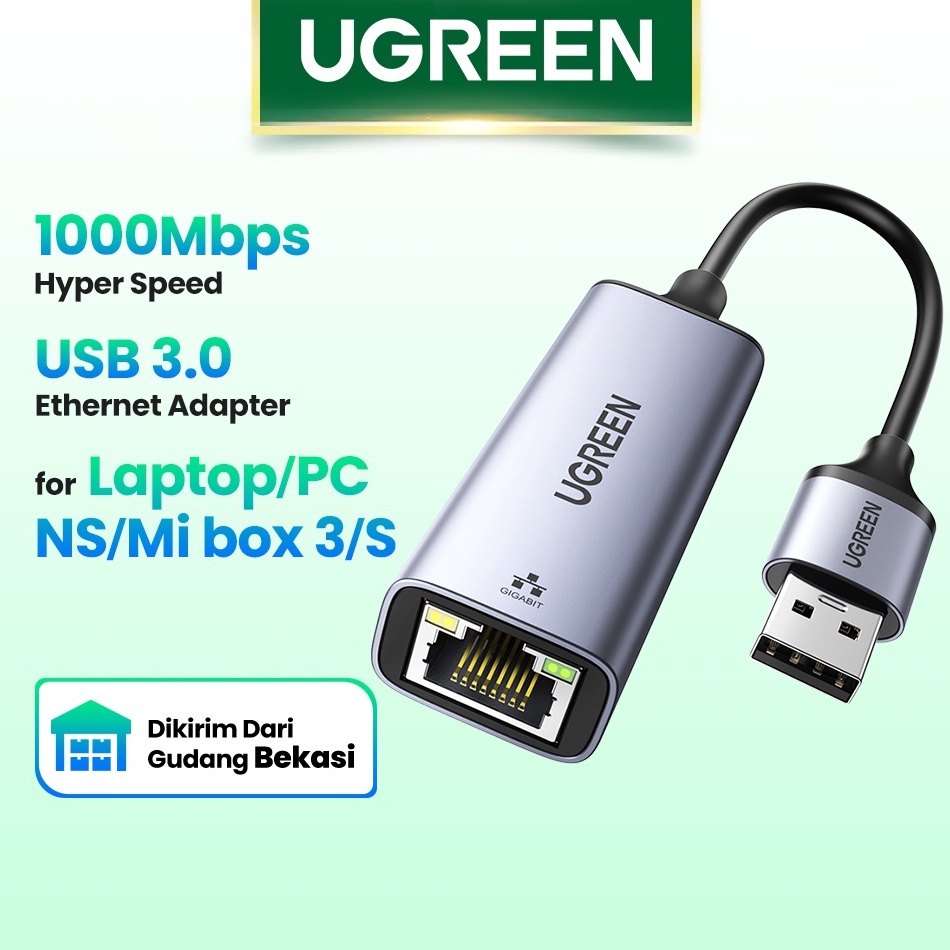 Product Stock in Indonesia】Ugreen Ethernet Adapter USB 3.0 2.0 to RJ45 ...