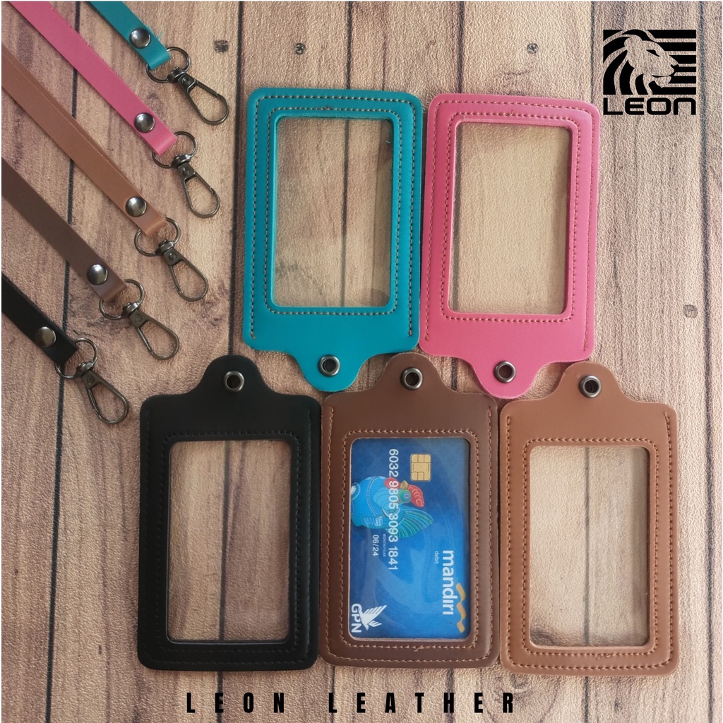 Lanyard Mica Transparent ID Card Holder Mica Reversible ID Card Name ...