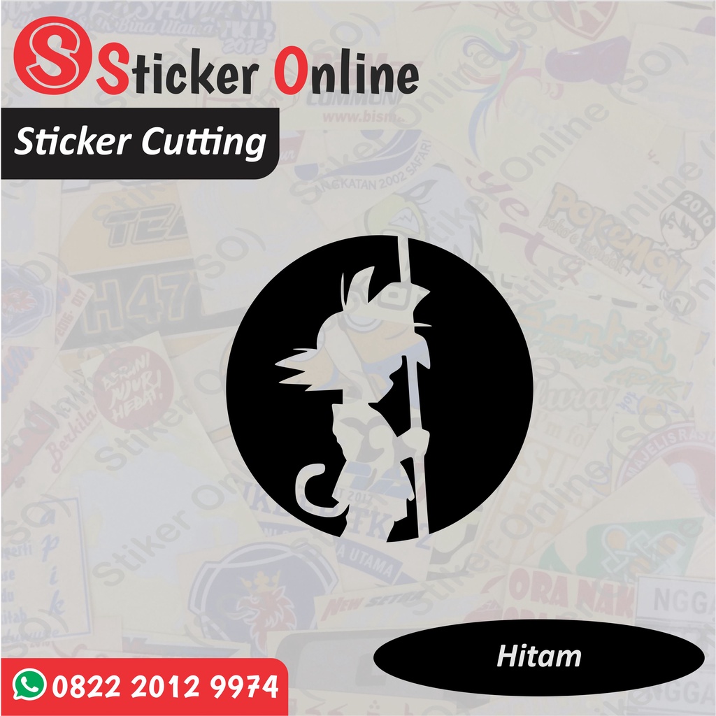 Goku Monkey's Son Stick | Sticker Cutting Son Goku Monkey Motorcycle ...
