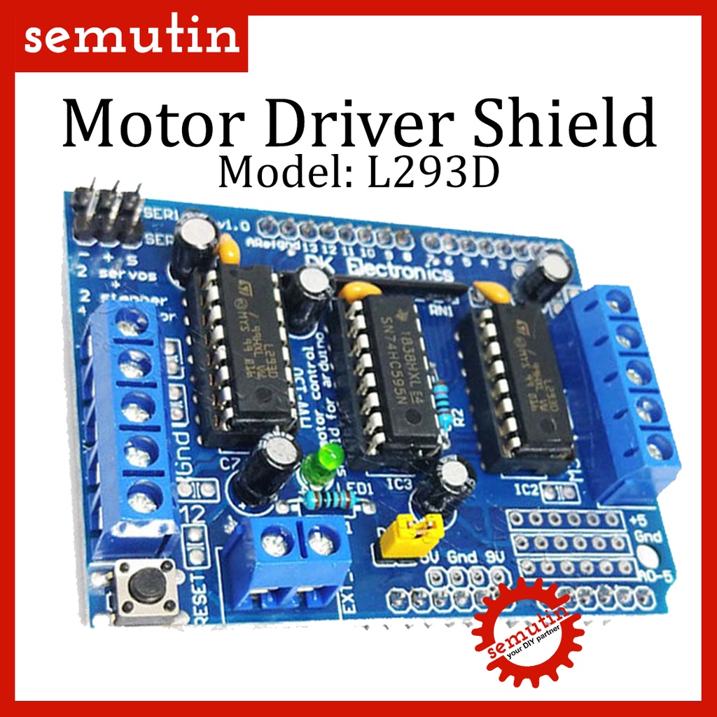Motor Driver Shield L293D/Drive Expansion Board Arduino H-Bridge DC ...