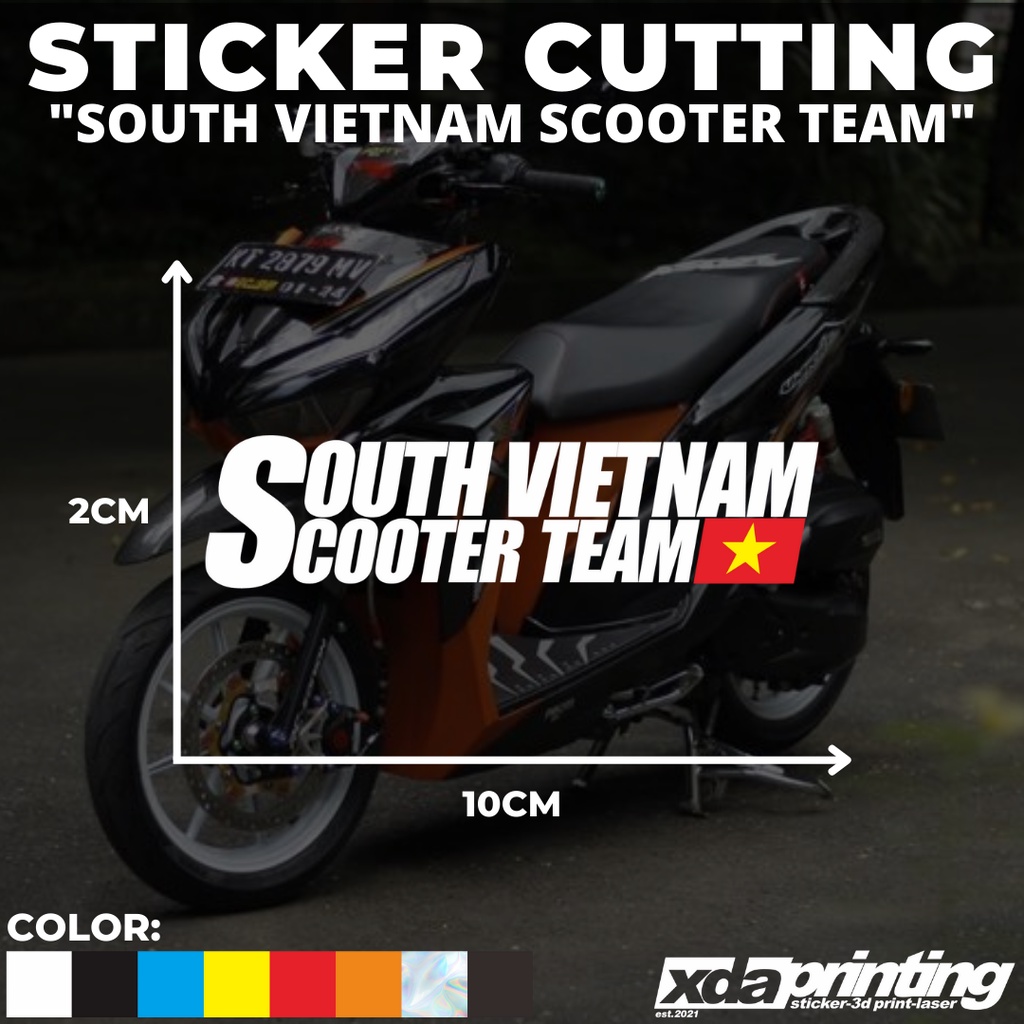 Sticker/sticker CUTTING SOUTH VIETNAM SCOOTER TEAM VARIO PCX BEAT MATIC ...