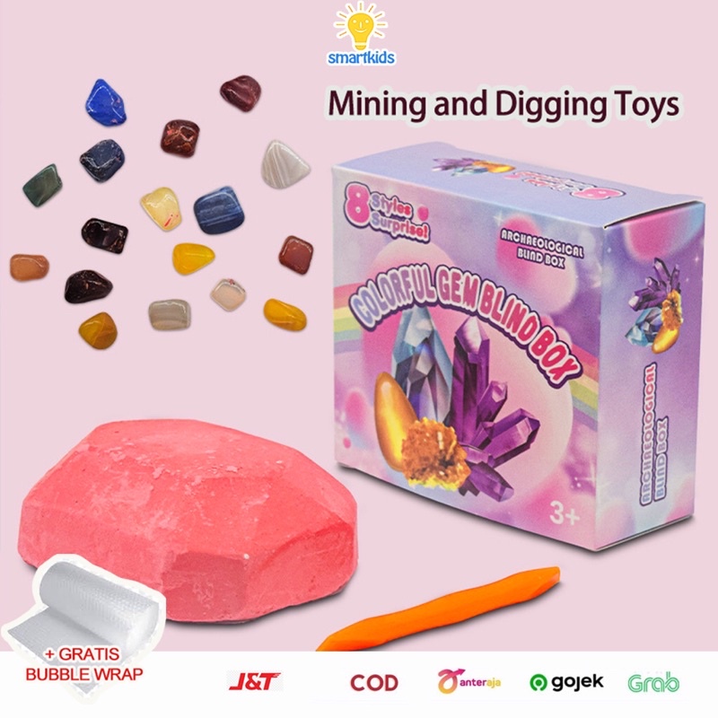 Gem Dig Treasure Hunter/Dig out/blind box/Educational Children's Toys ...