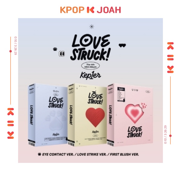 KEP1ER [LOVESTRUCK!] 4th Mini Album 3 Version Set | Shopee Philippines