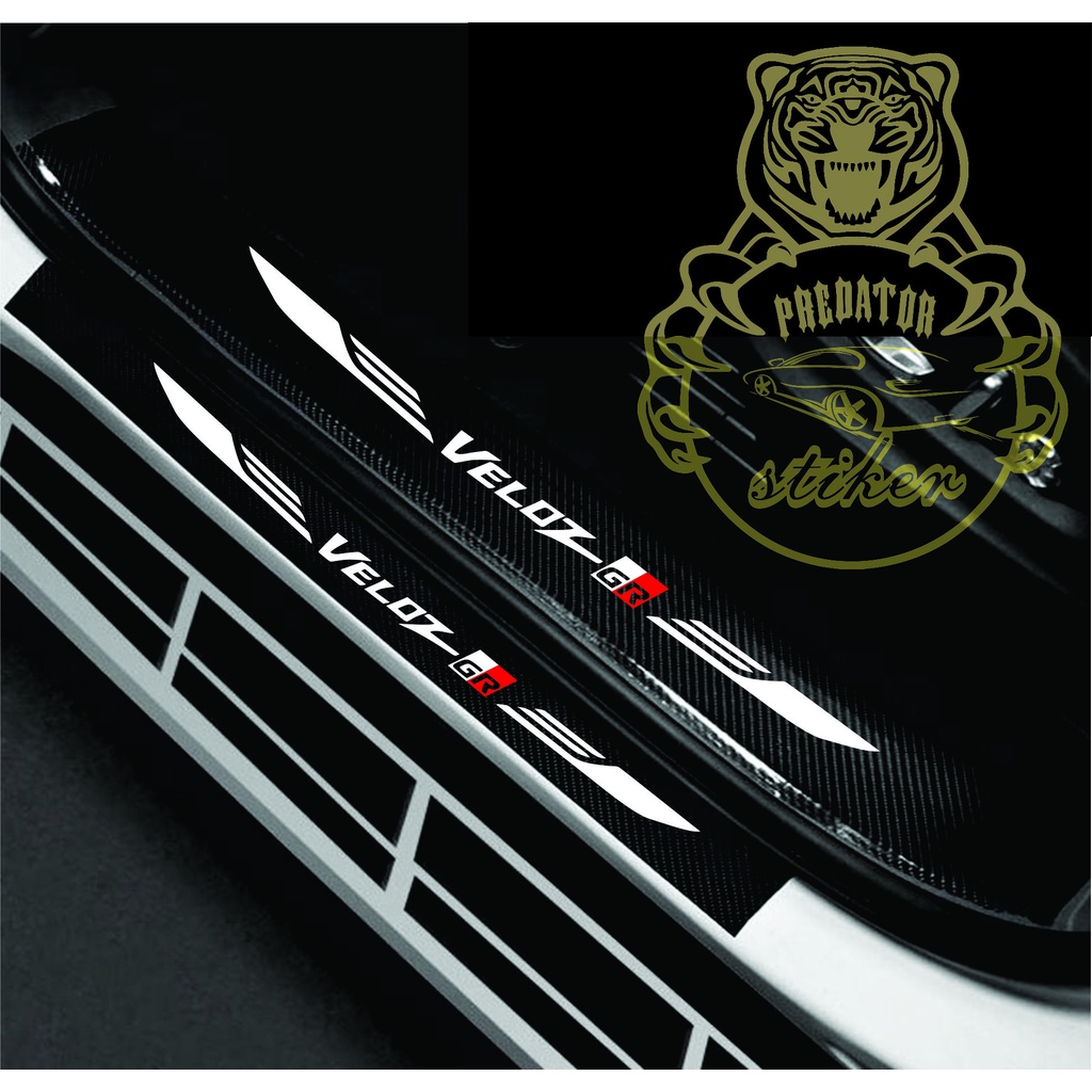 Sill PLATE CARBON 3D Car VELOZ GR STICKER CARBON 3D Footrest Door ...