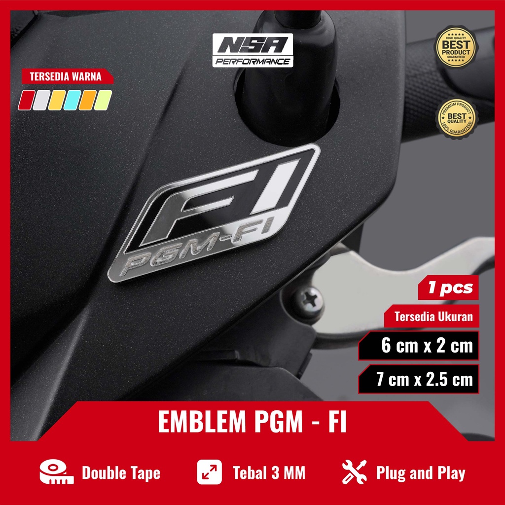 Nsa 1PCS EMBLEM FI LOGO PGM FI EMBLEM HONDA LOGO HONDA EMBLEM PGM IDLING STOP FI LOGO 3D PGM FI ...