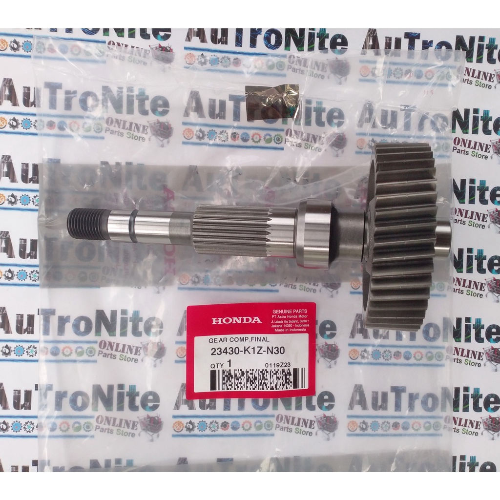 Rear Axle Gear Comp Final 44 T 23430-K1Z-N30 Original Honda AirBlade ...