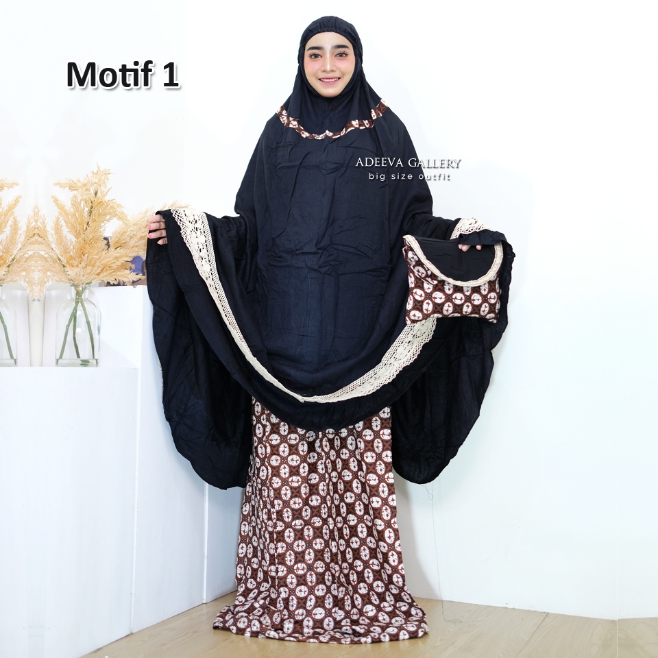 Adeeva Asyila Mukena Jumbo | Shopee Philippines