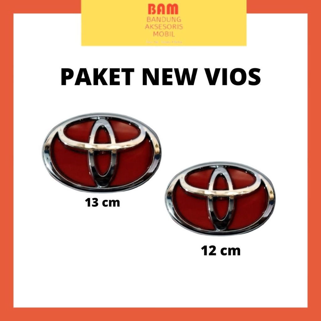 MERAH New VIOS Red TOYOTA Car Logo Package | Shopee Philippines