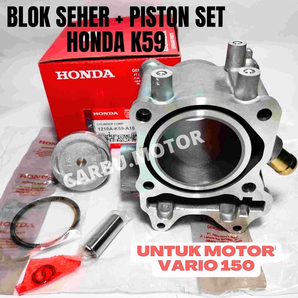 Piston Block+SET HONDA K59 Click 150 | Shopee Philippines