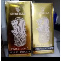 Chocolate CRISTELLO SWISS GOLD MILK CHOCOLATE BAR 100GR | Shopee ...