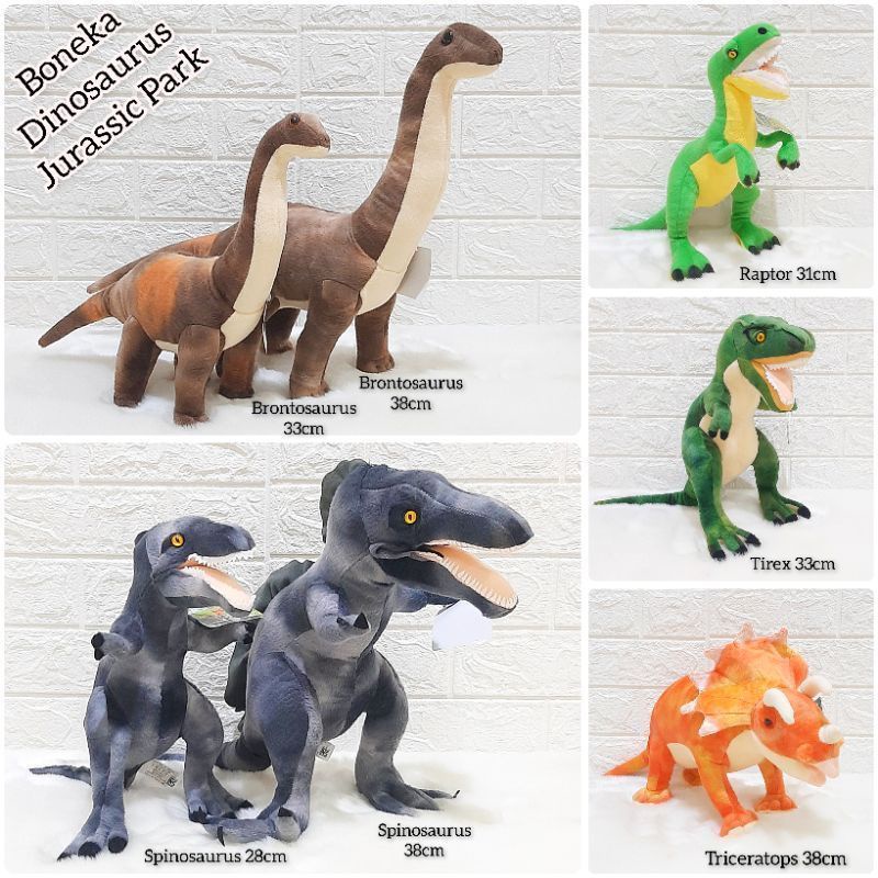 Doll Jurassic Park Dinosaur Tirex Trex Brontosaurus Triceratops Brand ...