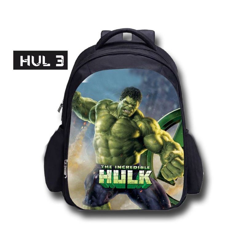 Hulk CHARACTER SCHOOL CHILDREN'S BACKPACK FREE PRINTING NAME AND PHOTO ...