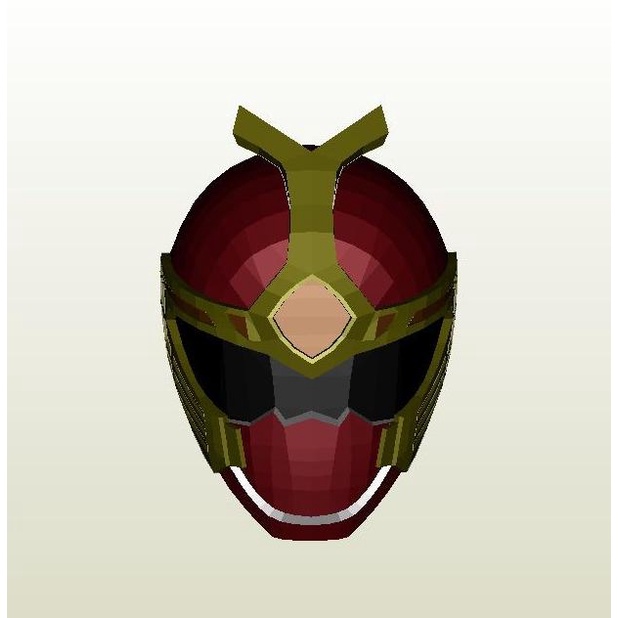 DIY Papercraft 3D Pattern Kabuto Raiger Jasmine Paper Helmet | Shopee ...