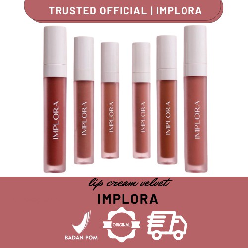Implora Lip Velvet Lip Cream Lip Matte Original BPOM | Shopee Philippines