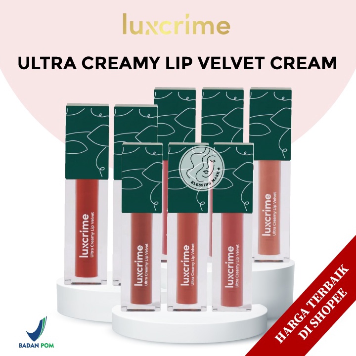 Luxcrime Ultra Creamy Lip Velvet | Ultra Light Lip Stain | Lip Cream ...