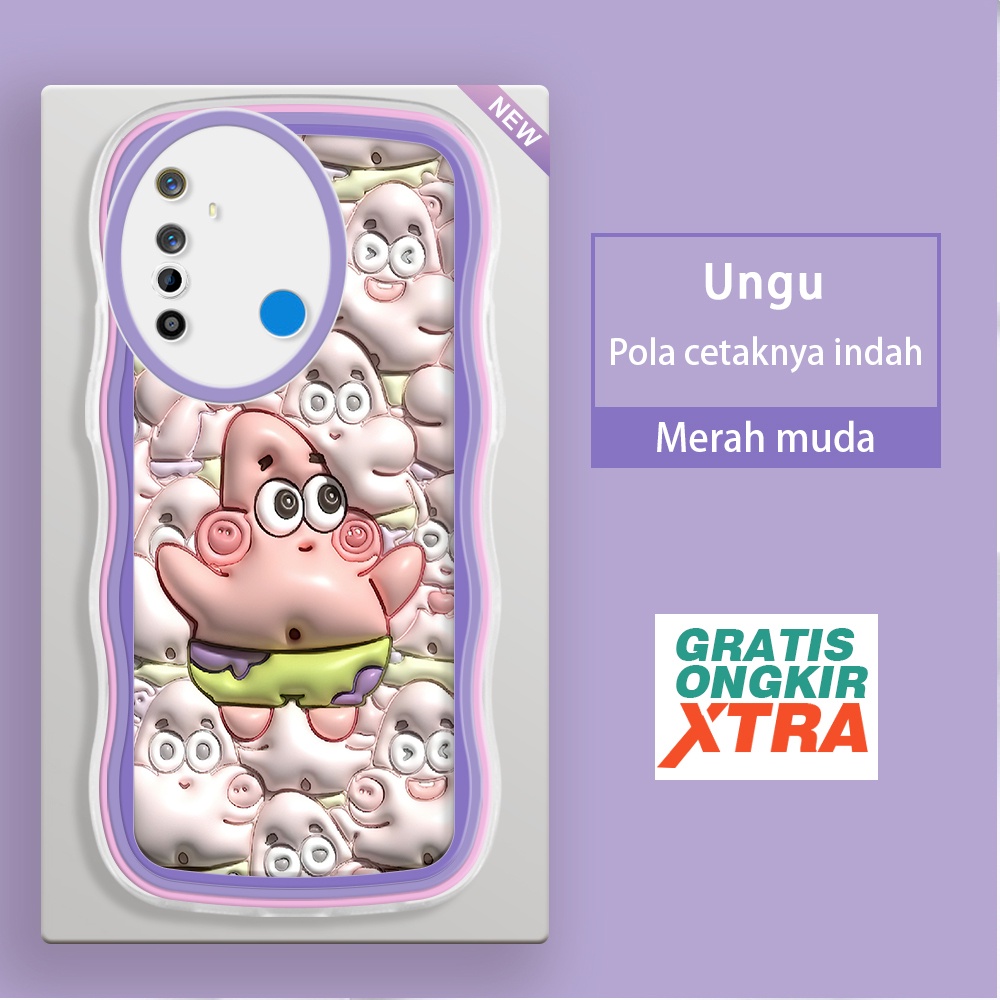 Realme 5 6 7i 6i 5s 5i 5pro 3 2 pro realmi Case 3D Cute Patrick Star ...