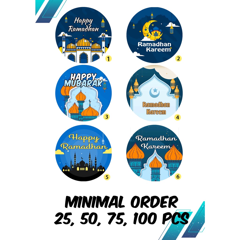 Ramadhan Aesthetic Stickers / Ramadan Stickers / Special Round Stickers ...