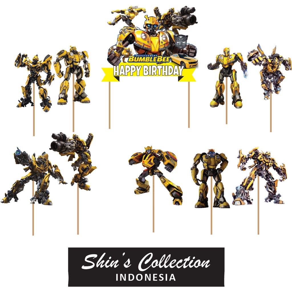 Cake topper Bumblebee Bumble bee Solo Transformers set of 10 pcs ...