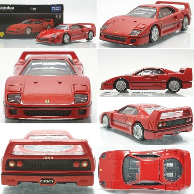 MESIN Tomica Premium Ferrari F40 (Openable Engine Hood) | Shopee ...
