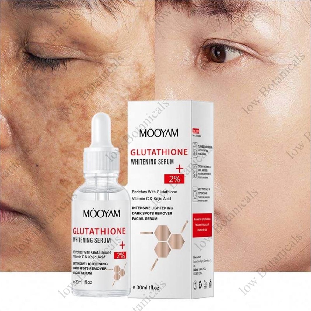 HITAM [MOOYAM] Glutathione BRIGHTENING SERUM - Brightens Skin ...
