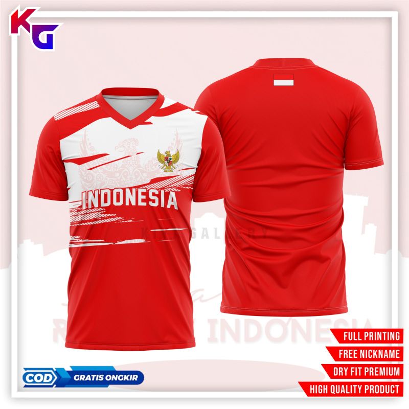 Jersey Indonesian Version MERDEKA FULL PRINTING | Shopee Philippines