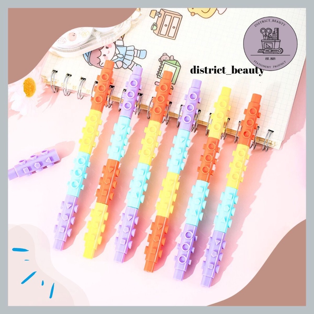 Lego Stacking PEN GEL PEN Cute LEGO Shape | Shopee Philippines