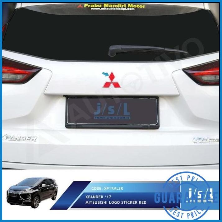 MERAH Mitsubishi XPANDER LOGO STICKER Red Front And Back Waterproof ...