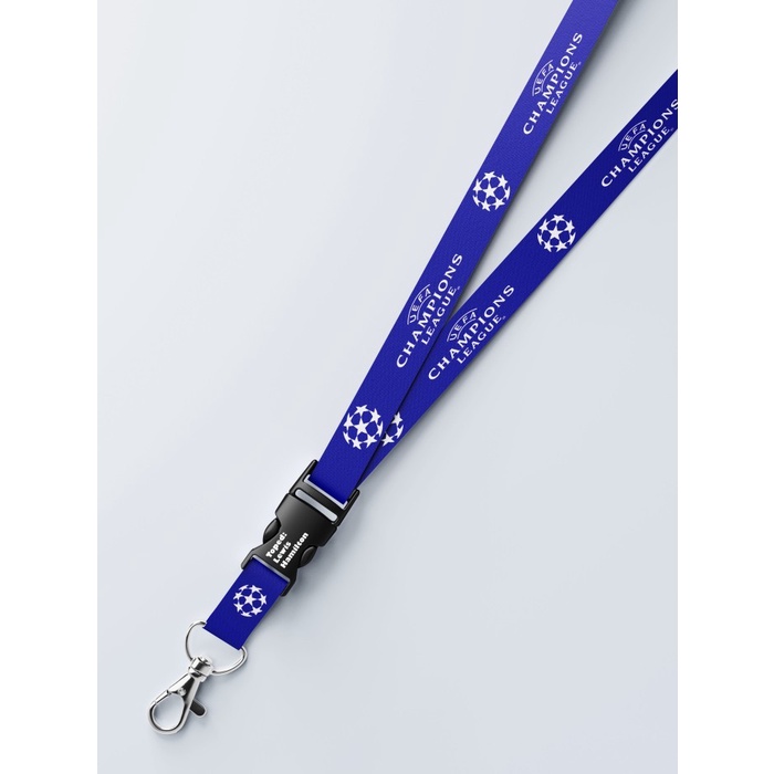 Lanyard Logo UEFA Champions League UCL Double Sided Custom Unit ...