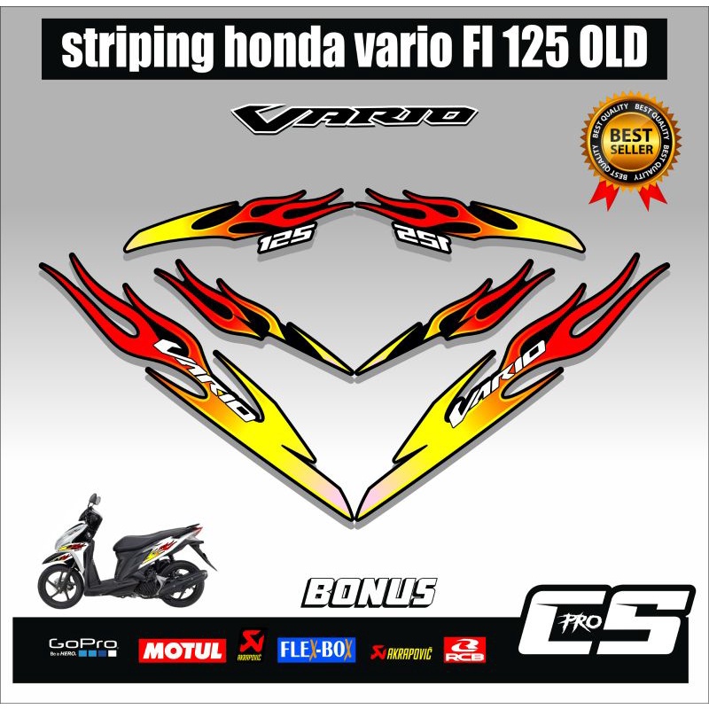 Striping STICKER API VARIO 125 OLD / STICKER HONDA VARIO FI 125 OLD ...